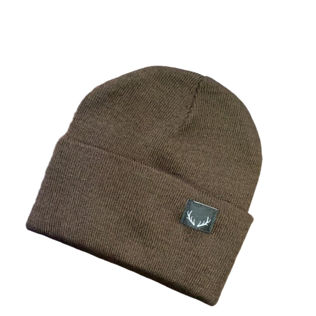 Dark Brown Toque / Beanie – Warm Knit Winter Hat | Four Elks